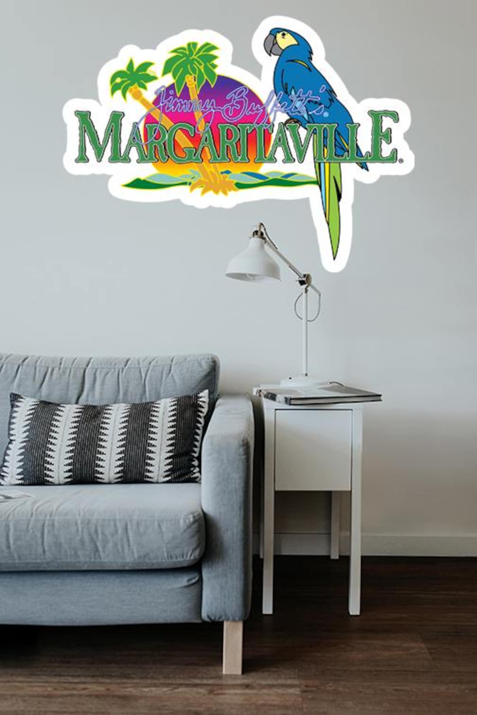 Jimmy Buffett Margaritaville Parrot Sticker / Vinyl Decal 10 Sizes ...