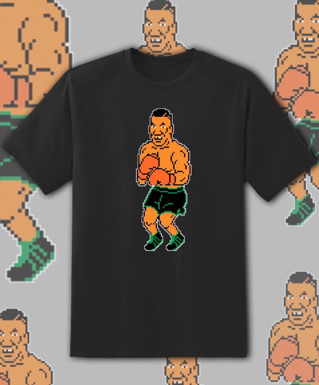 Mike Tyson 8 Bit Mike Tyson's Punch Out! Video Game T Shirt Youth M ...