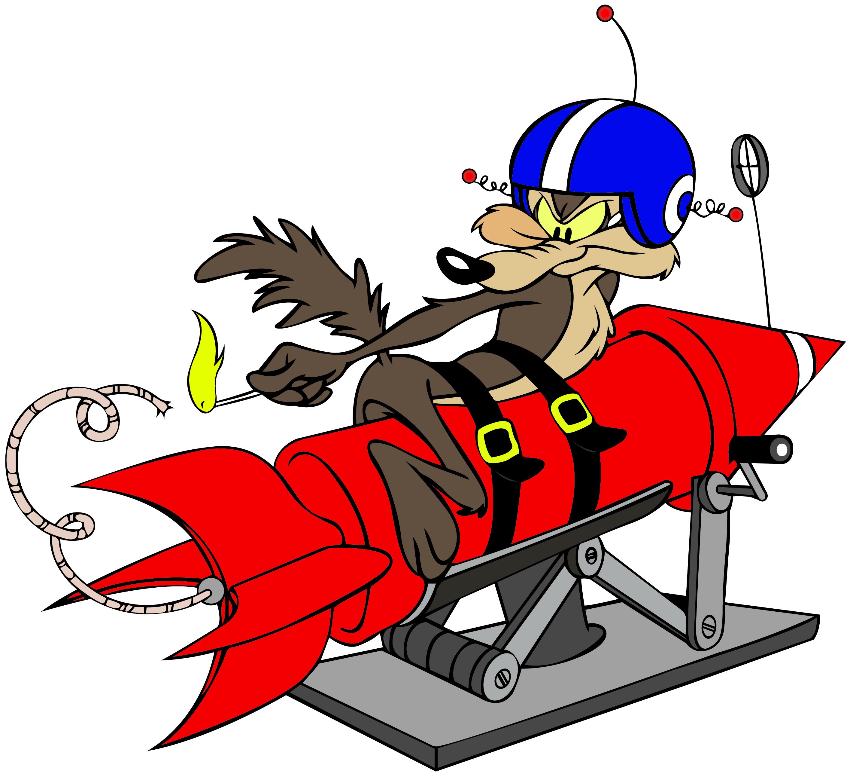 Wile E Coyote Rocket Logo Vinyl Decal / Sticker 10 Sizes!!! - Etsy