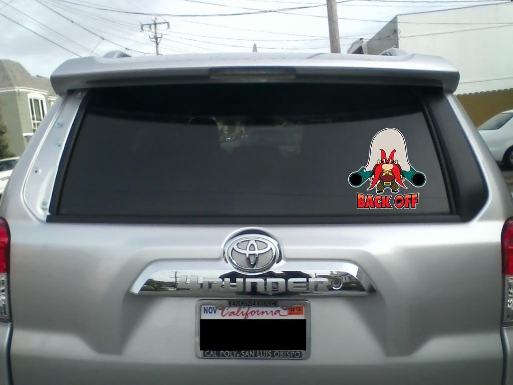 Yosemite Sam BACK OFF Logo Vinyl Decal / Sticker 10 Sizes!! Free ...