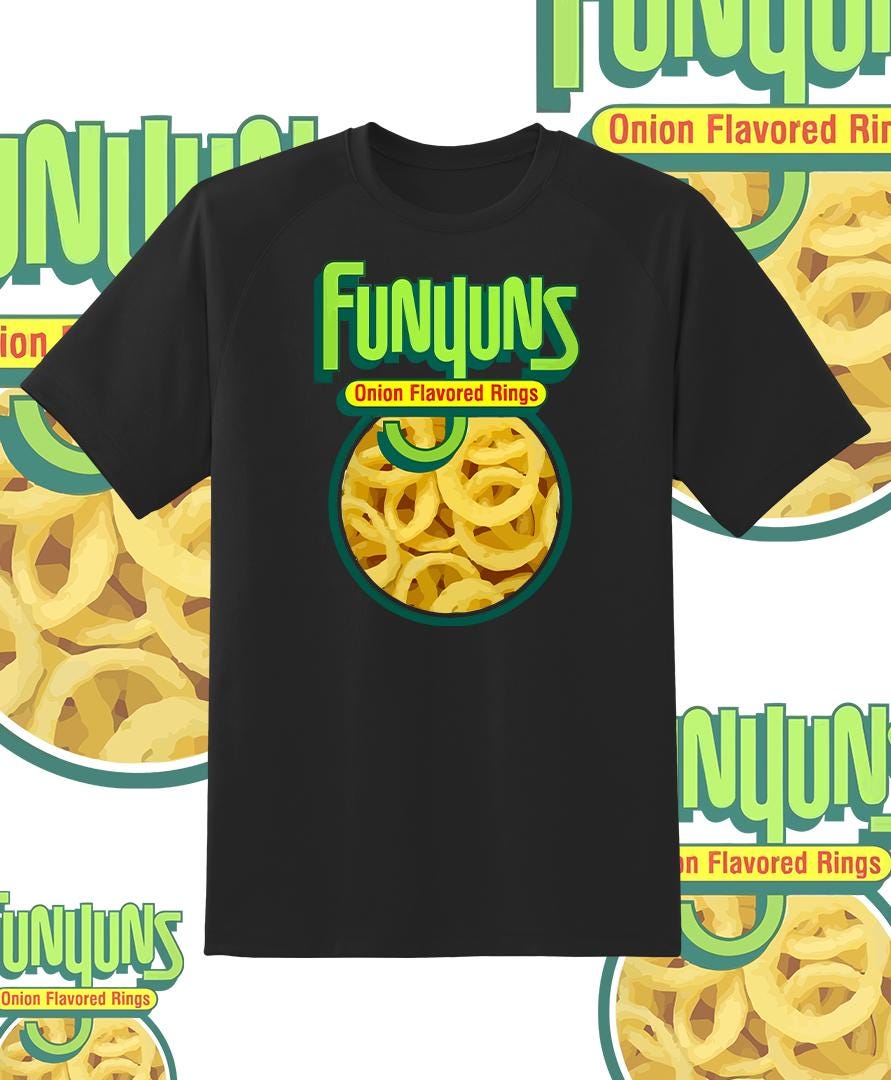 Funyuns Onion Flavored Snack Main Logo T Shirt Youth M - Adult 6XL Fast ...