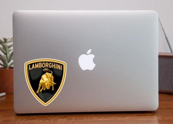 Lamborghini Main Logo Car Decal Sticker / Vinyl Decal 10 Sizes ...