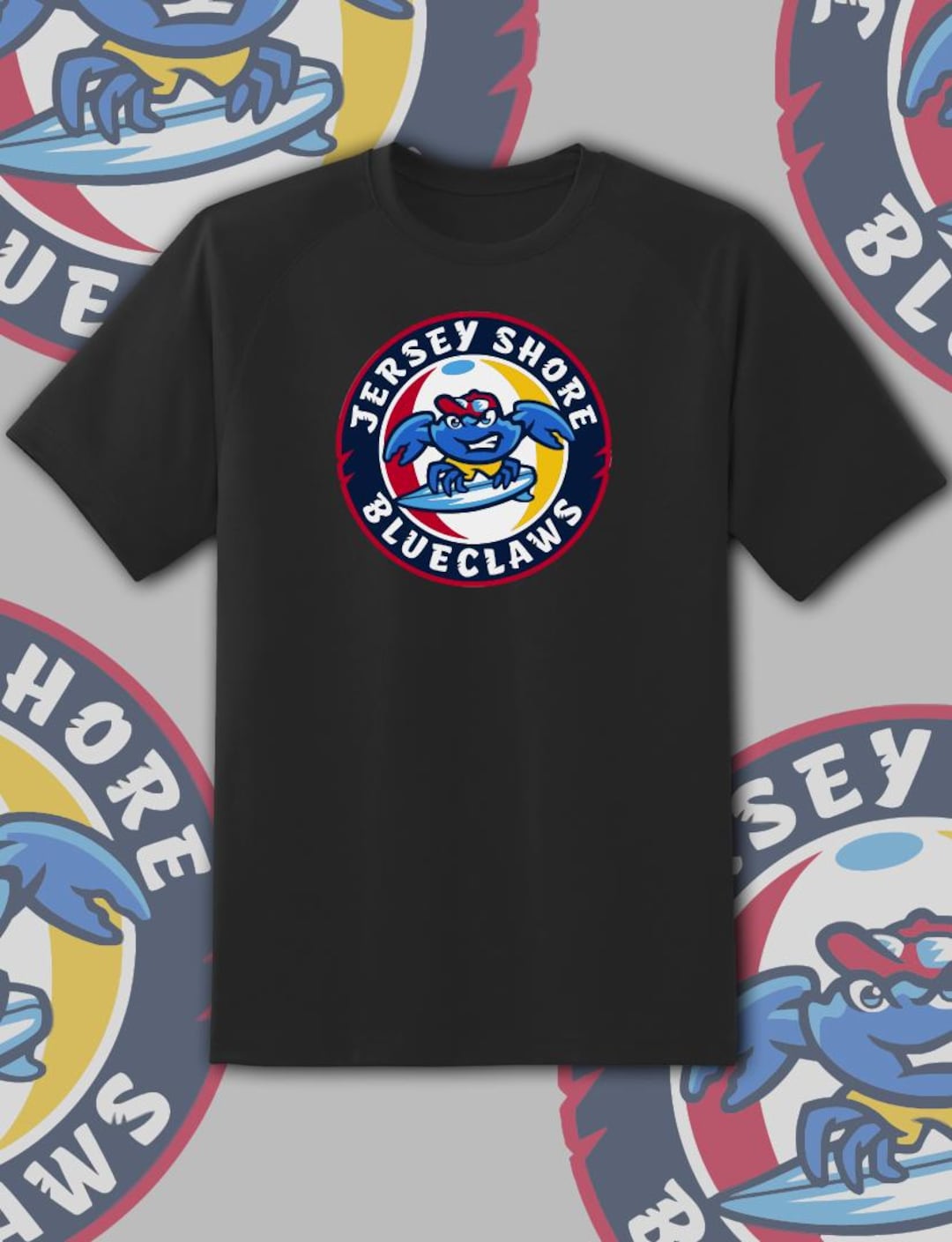 Jersey Shore Blueclaws Team Logo T Shirt Youth M - Adult 6XL Fast Ship ...