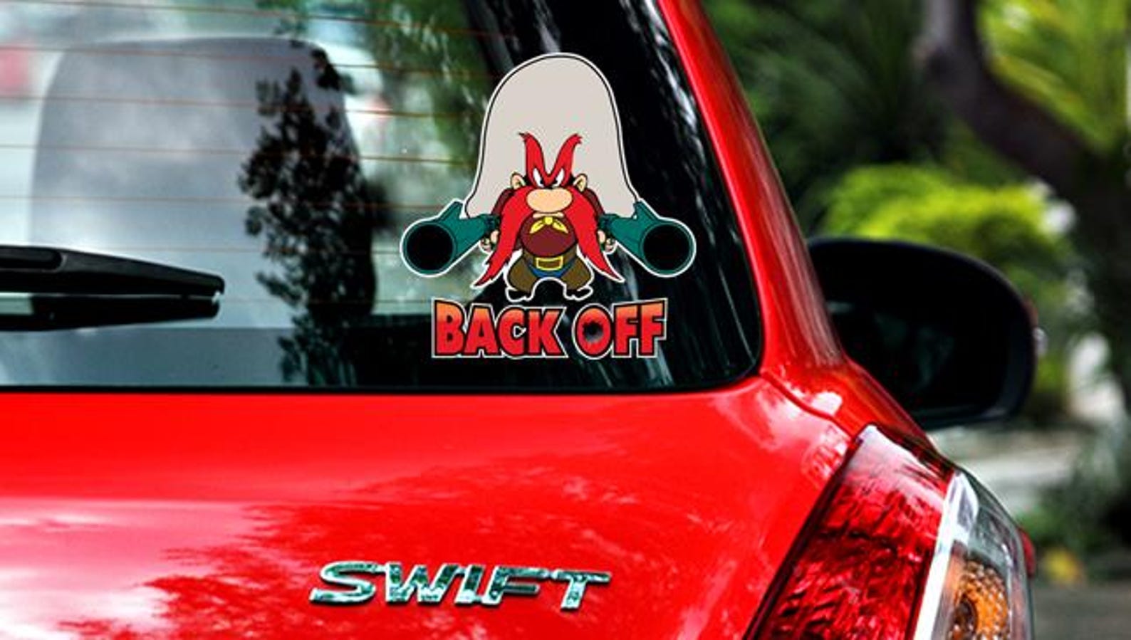 Yosemite Sam BACK OFF Logo Vinyl Decal / Sticker 10 Sizes!! Free ...