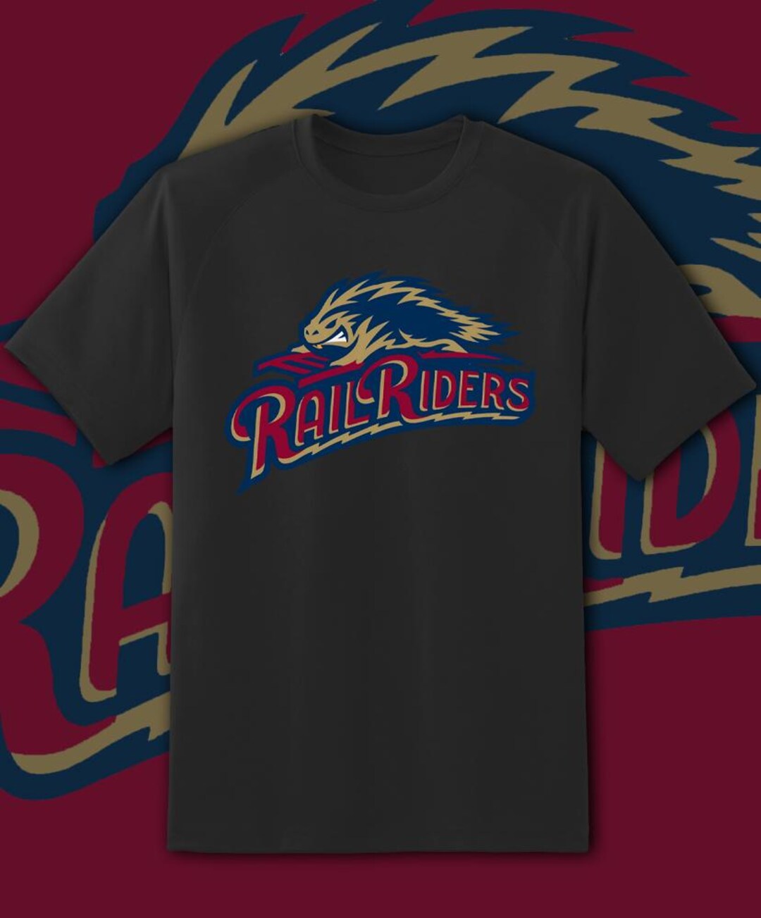 Scranton Wilkes Barre Railriders Logo T Shirt Youth M - Adult 6XL Fast ...