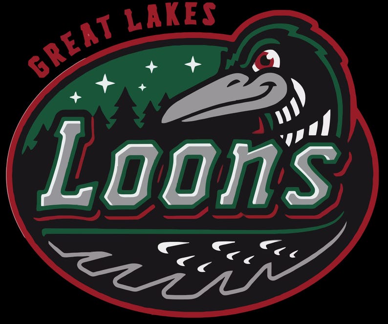 Great Lakes Loons Main Logo Car Decal Sticker / Vinyl Decal 10 Sizes ...
