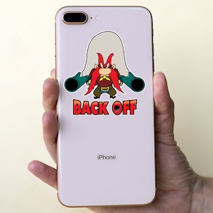 Yosemite Sam BACK OFF Logo Vinyl Decal / Sticker 10 Sizes!! Free ...