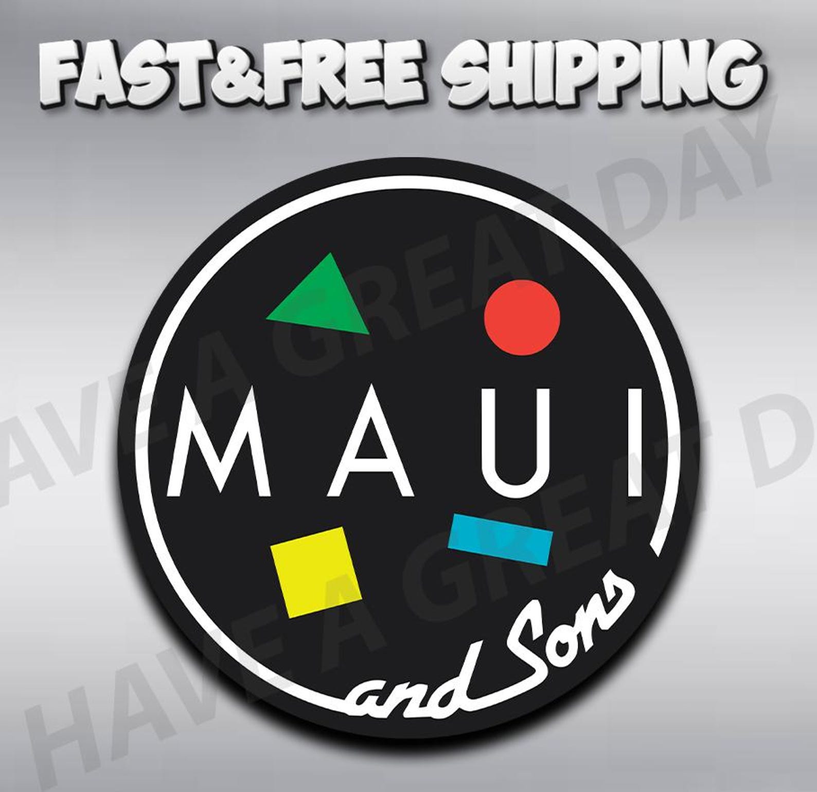 Maui and Sons Main Logo Decal / Sticker 10 Sizes!!! FREE Shipping!! - Etsy
