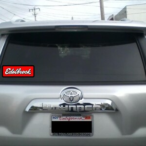 Edelbrock Gas Oil Main Vintage Logo Sticker / Vinyl Decal 10 Sizes ...