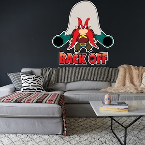 Yosemite Sam BACK OFF Logo Vinyl Decal / Sticker 10 Sizes!! Free ...