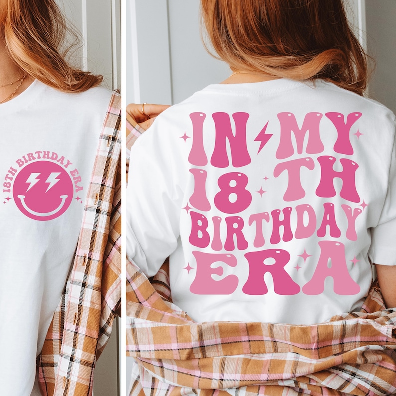 In My 18th Birthday Era Svg, 18th Birthday Png, Eighteenth Birthday Svg ...