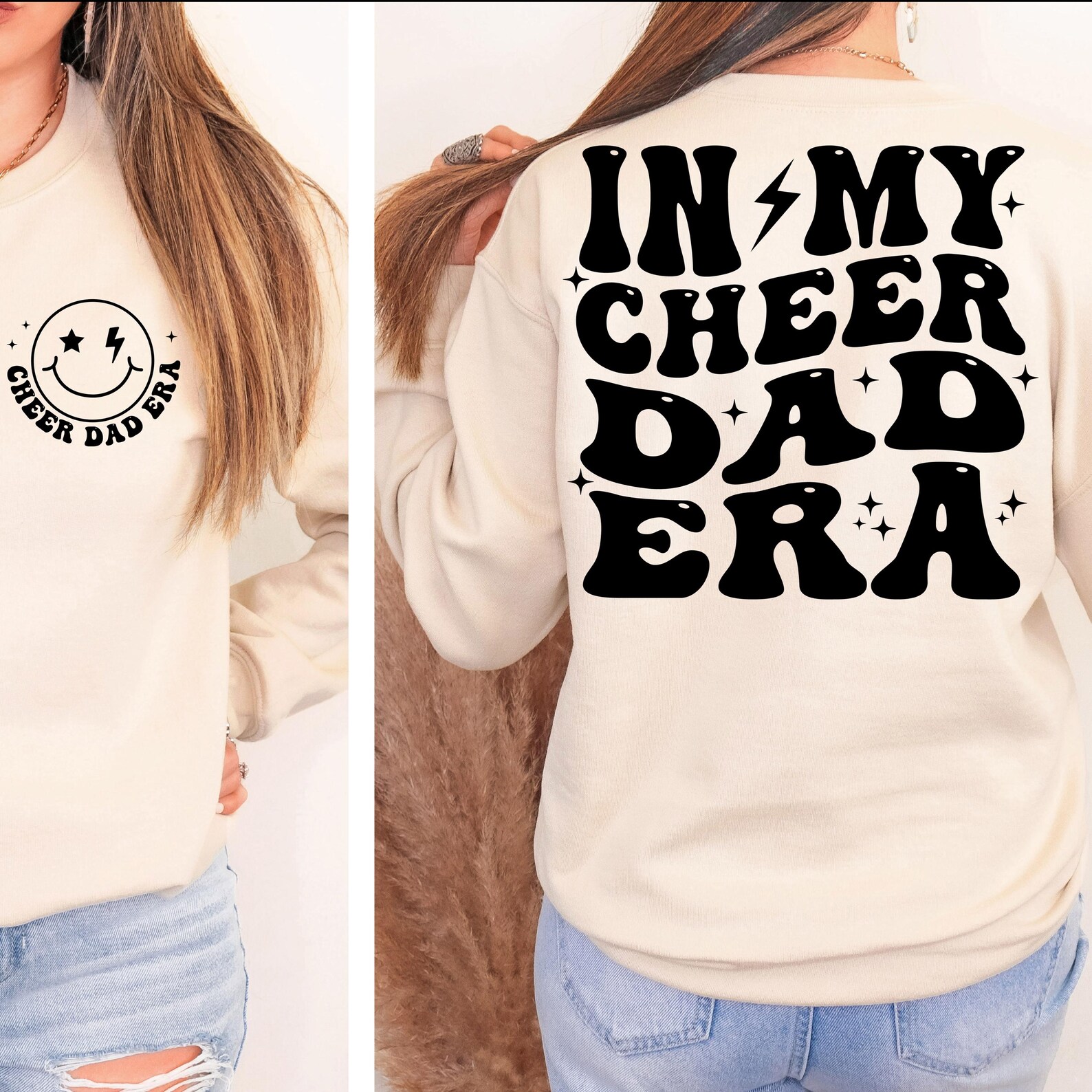 In My Cheer Dad Era Svg Png, Cheerleader Father Svg, Cheer Dad Shirt ...