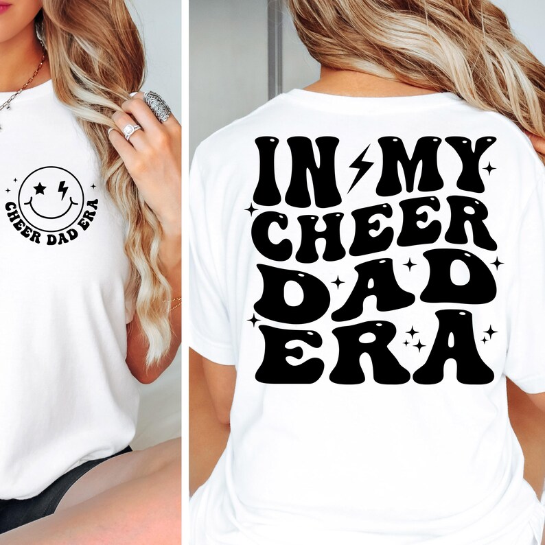 In My Cheer Dad Era Svg Png, Cheerleader Father Svg, Cheer Dad Shirt ...