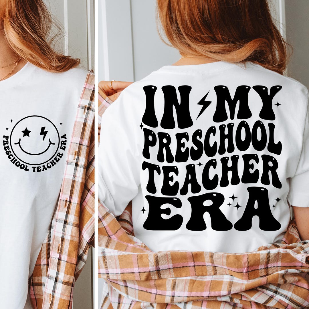 In My Preschool Teacher Era Svg, Preschool Teacher Png, Pre-k Teacher ...
