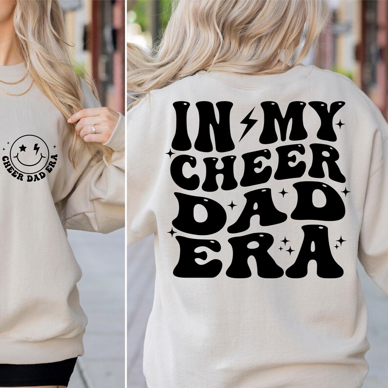 In My Cheer Dad Era Svg Png, Cheerleader Father Svg, Cheer Dad Shirt ...