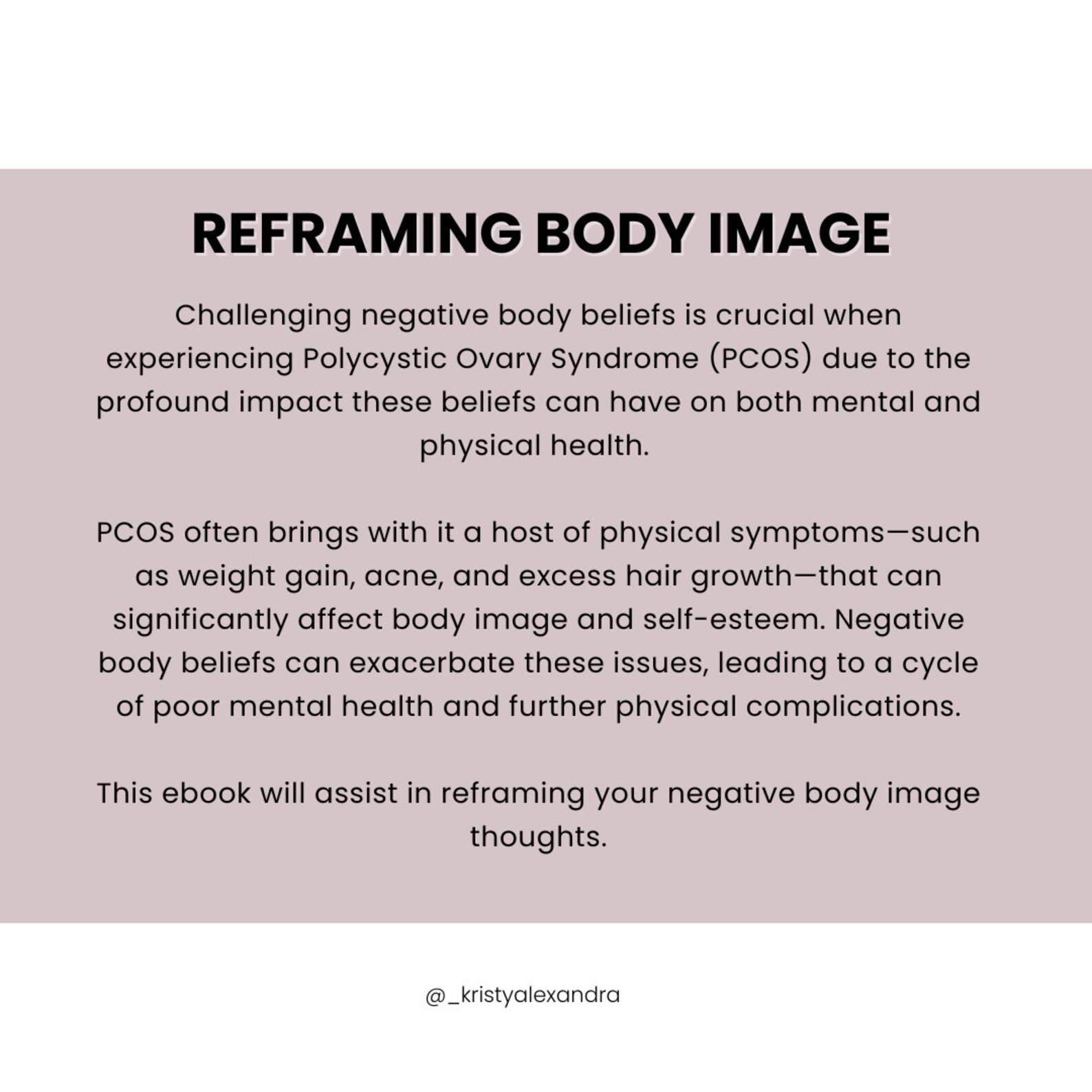 PCOS Negative Body Image Guide, Balanced Hormones, Reduce Cortisol ...