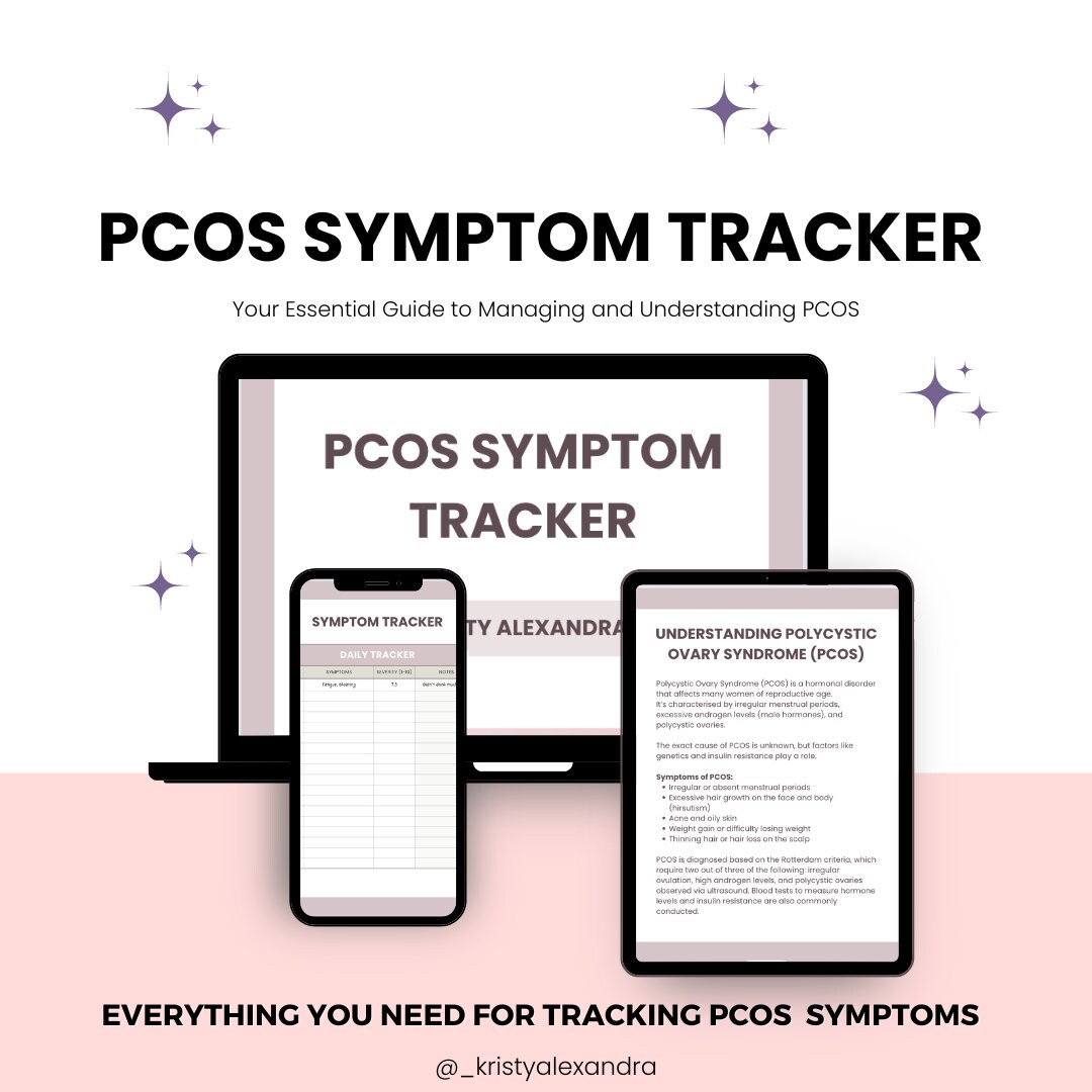 PCOS Symptoms Tracker, Balanced Hormones, Health PCOS, Pcos Journal ...