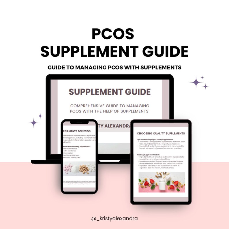 PCOS Supplement Guide, Balanced Hormones, Reduce Cortisol, Regular ...