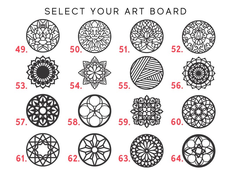 DIY Color Your Own Wood Art Project 64 Designs Arts and Crafts Adult ...