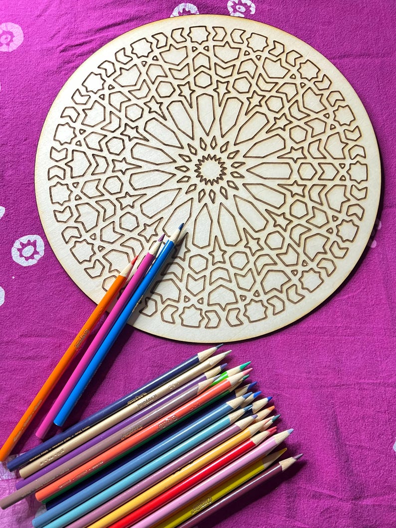 DIY Color Your Own Wood Art Project 64 Designs Arts and Crafts Adult ...