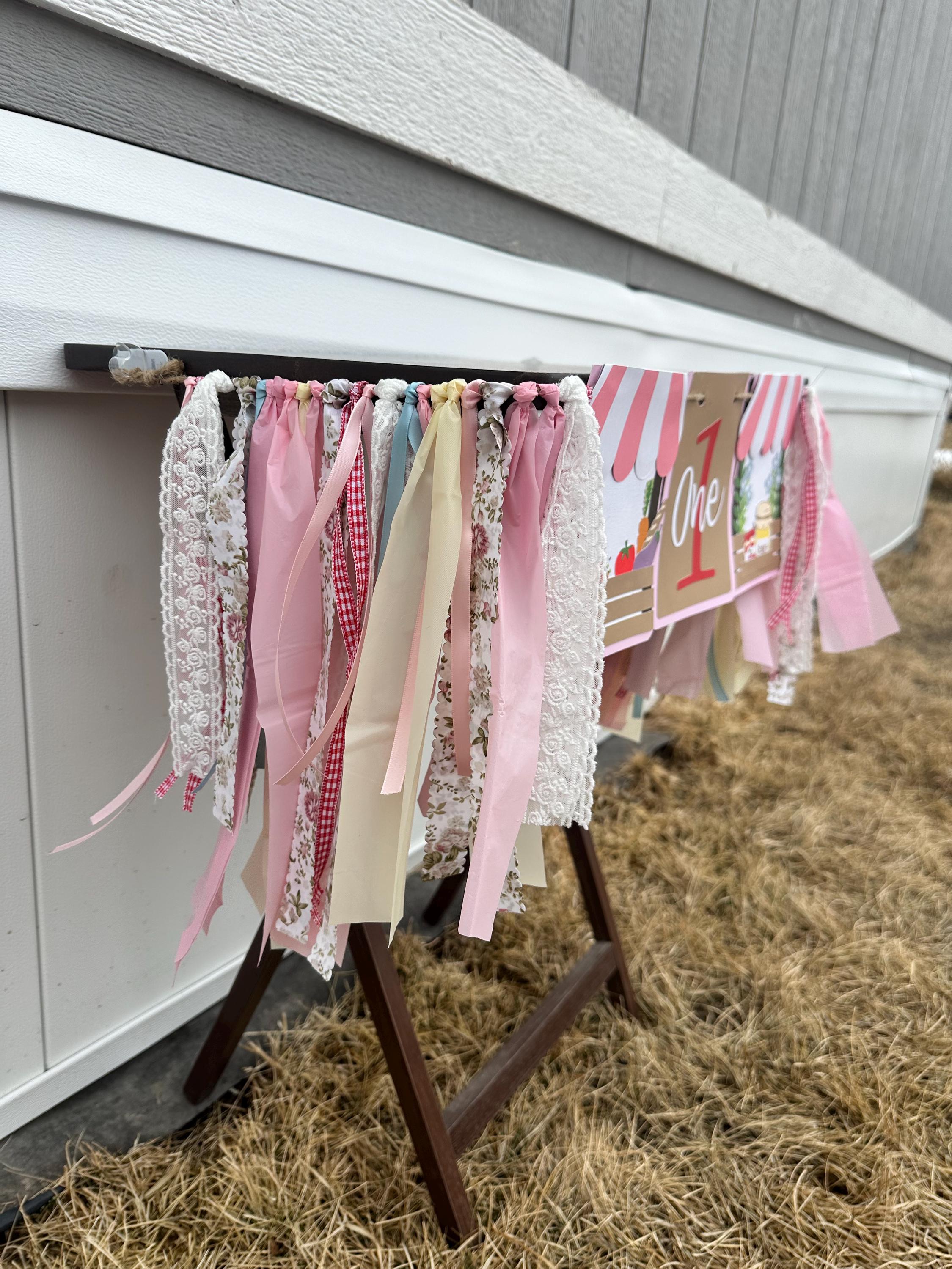 Custom Made High Chair Banner, First Farmers Market High Chair Banner ...