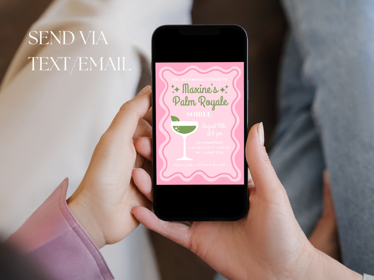 Palm Royale Birthday Invitation | Palm Royale Party Invitation ...