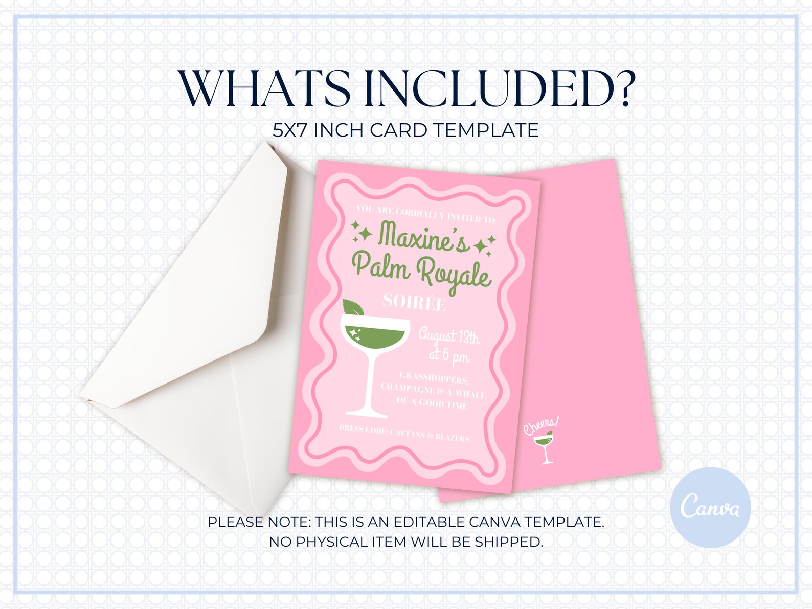 Palm Royale Birthday Invitation | Palm Royale Party Invitation ...