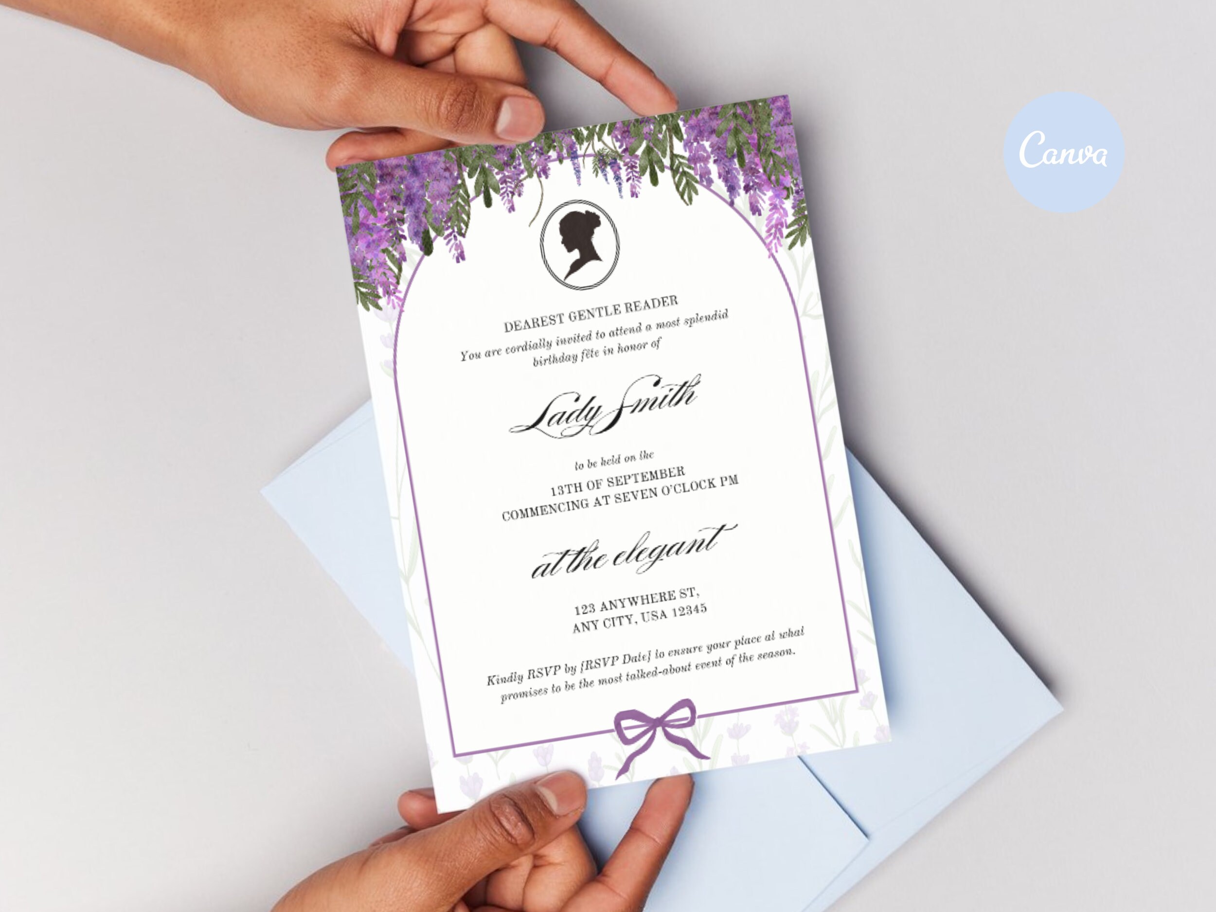 Bridgerton Party Invitation | Lady Whistledown Birthday | Digital ...