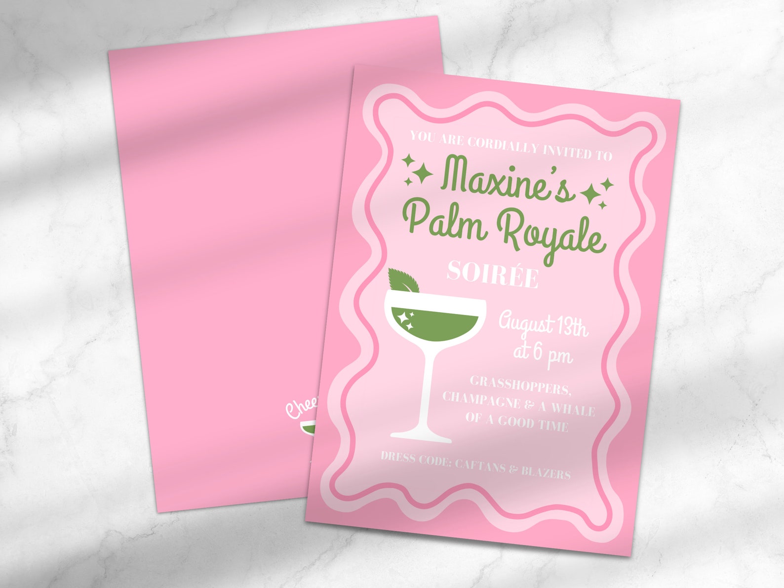 Palm Royale Birthday Invitation | Palm Royale Party Invitation ...