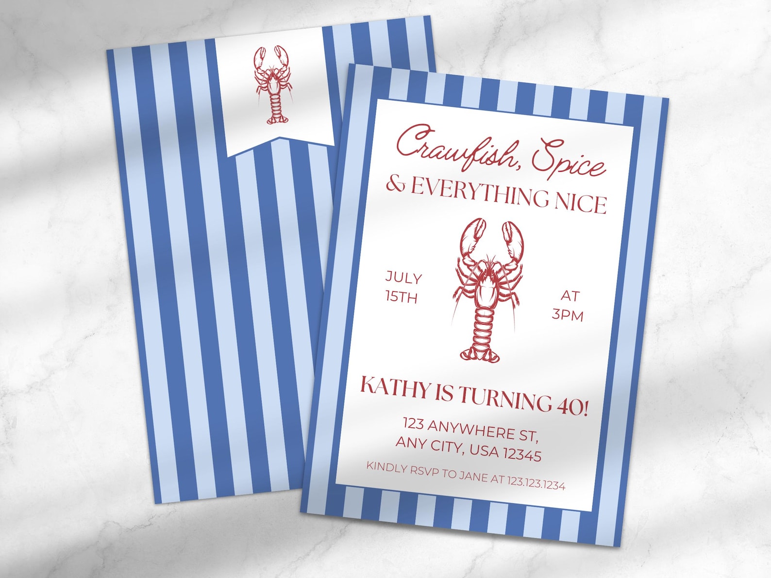 Crawfish Boil Digital Invitation | Festive Seafood Party Invite ...