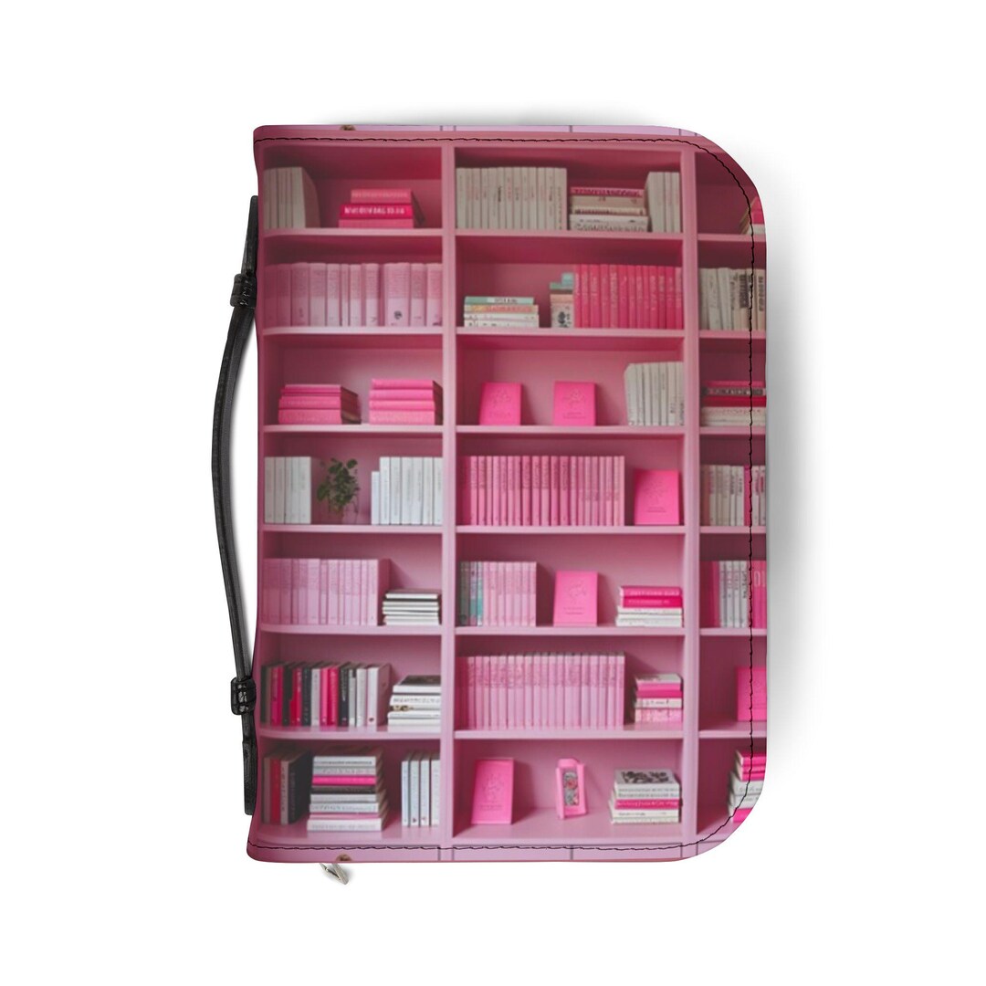 Pink Book Shelf Themed Book Cover for Annotating, Journaling ...