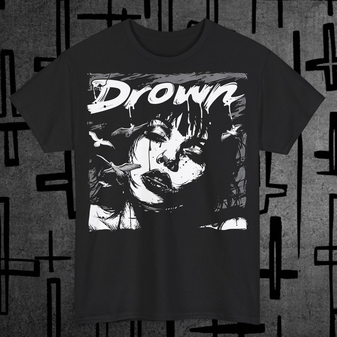 Drown T-shirt | Gothic Clothing | Horror Design | Unisex Soft-style Tee ...