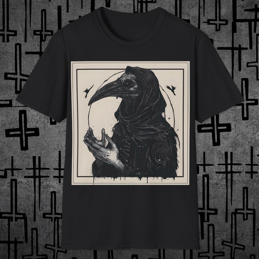 Gothic Plague Doctor T-shirt | Dark Art Style | Goth Streetwear ...