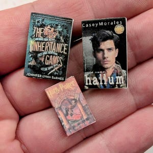 1:12 Scale Printable Mini Book Covers – 290+ Dollhouse Books (instant ...