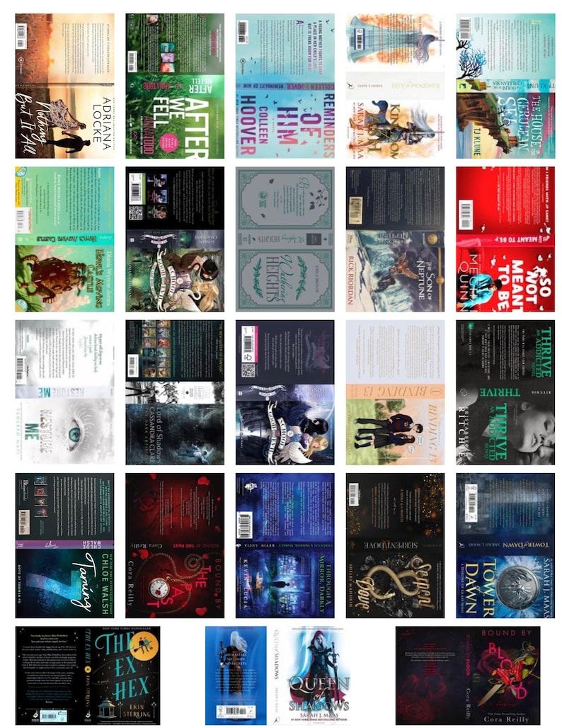 210+ Printable 1:6 Scale Mini Book Covers – Dollhouse Books, Ornaments ...