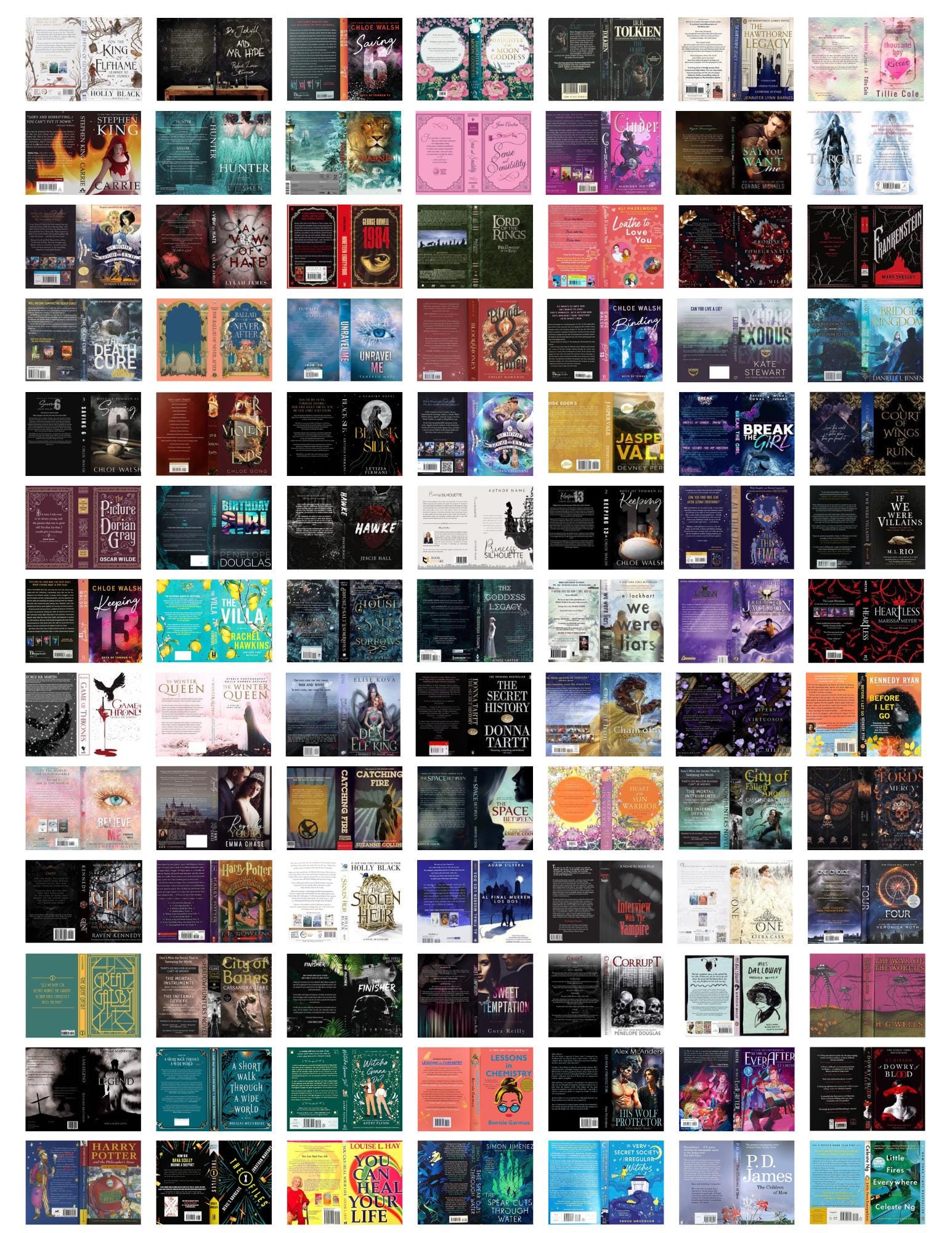 Over 200 1:12th Scale Printable Mini Book Covers Dollhouse Books ...