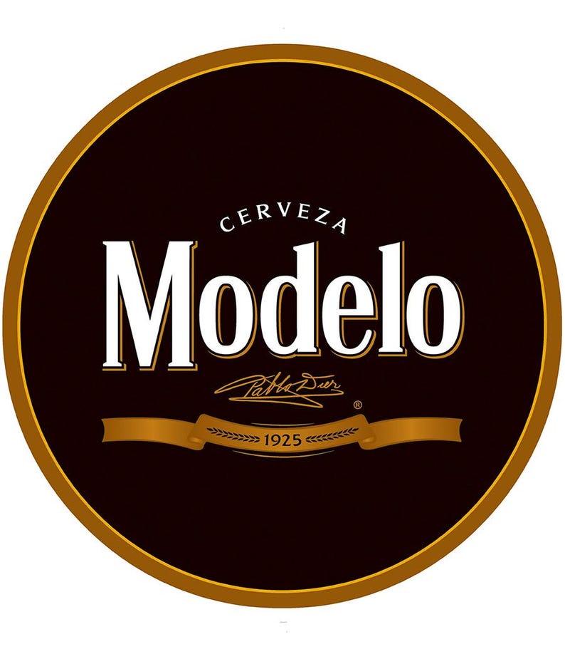 Modelo Beer Metal Signs 12" Round - Etsy