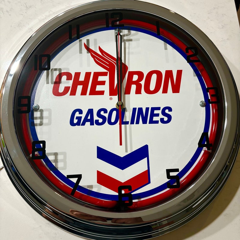 Chevron Wall Clock - Etsy