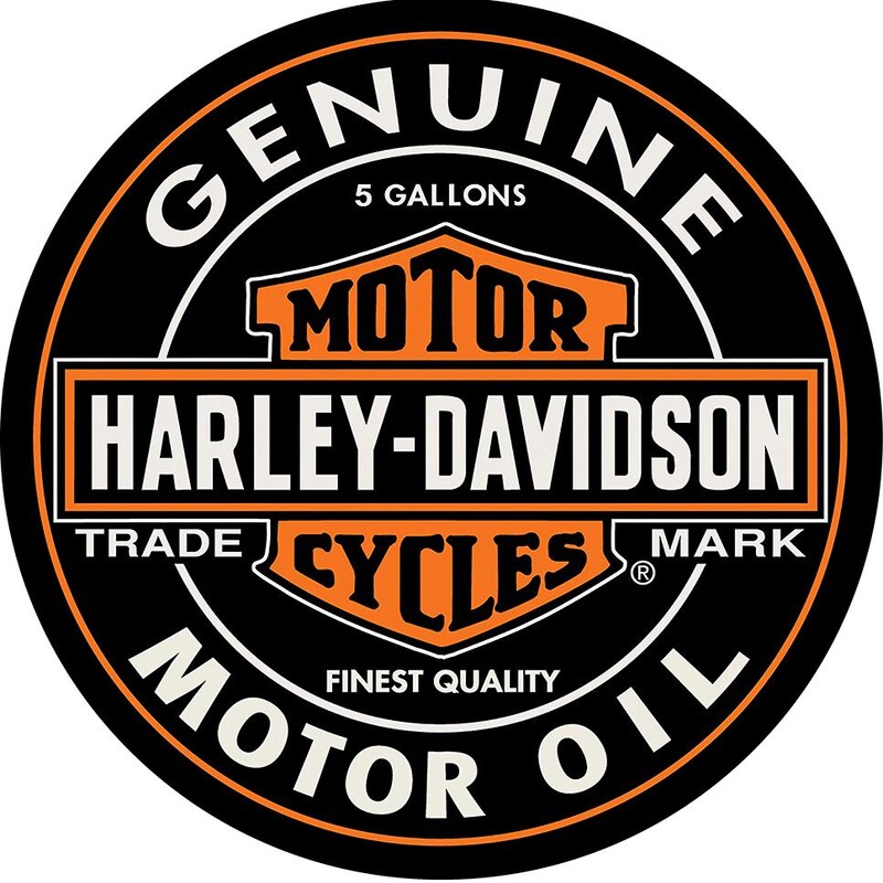 Round Metal Harley Sign - Etsy