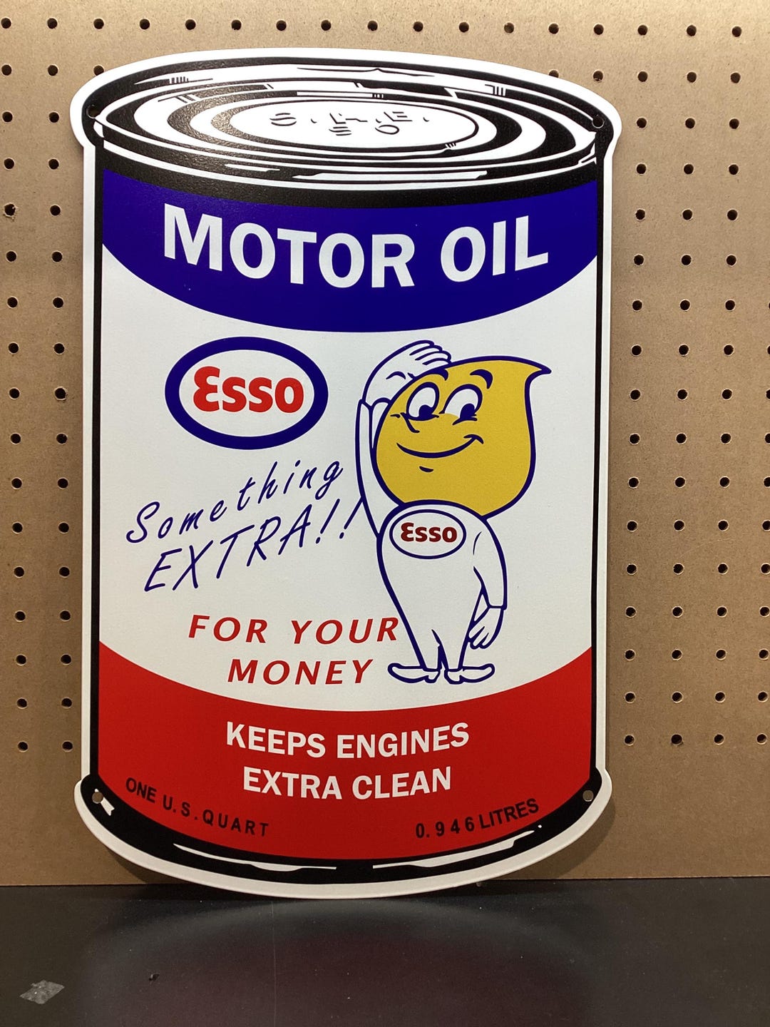 Esso Oil Can 18” H X 12” W Metal Sign - Etsy