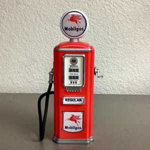 Gearbox Mobilgas Gasoline Pump Coin Bank New in Box - Etsy
