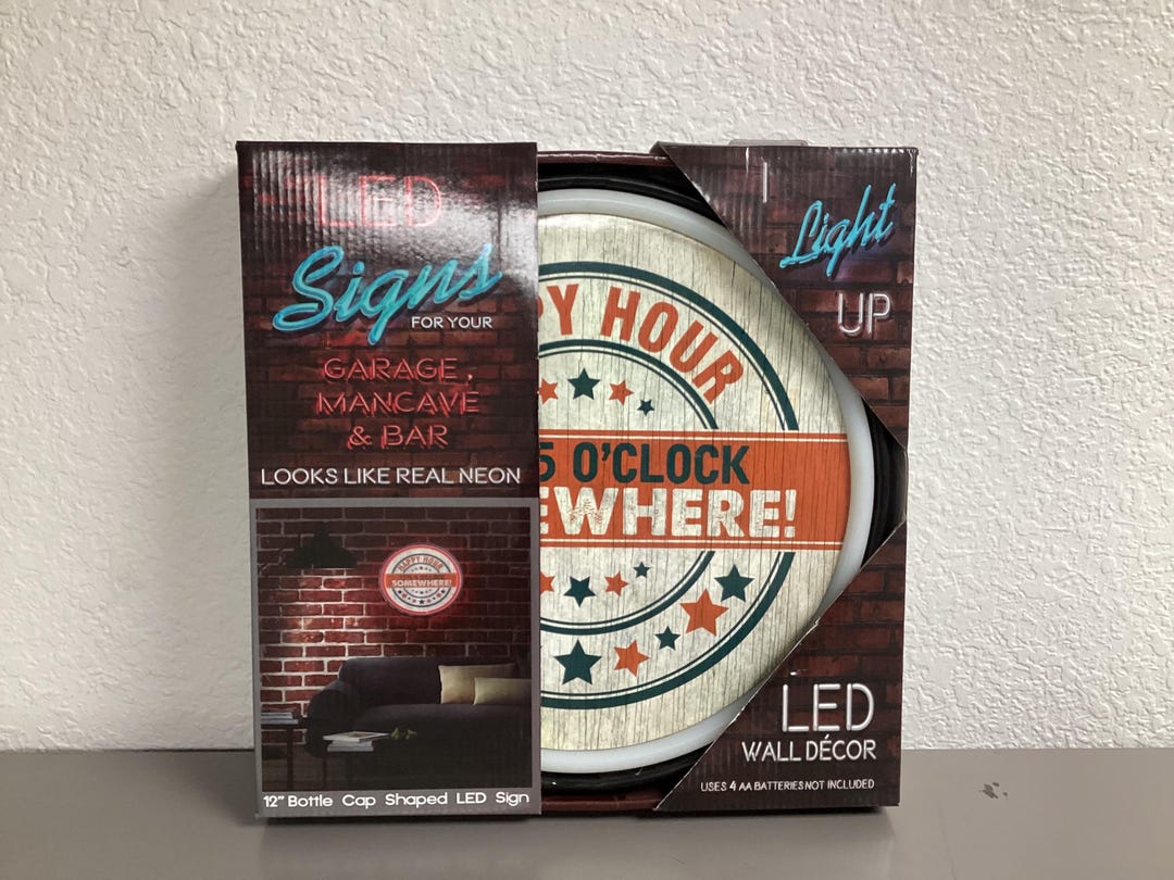 Happy Hour Led Plastic Sign - Etsy