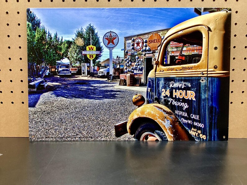 Classic Truck at Tow Yard Metal Sign - Etsy