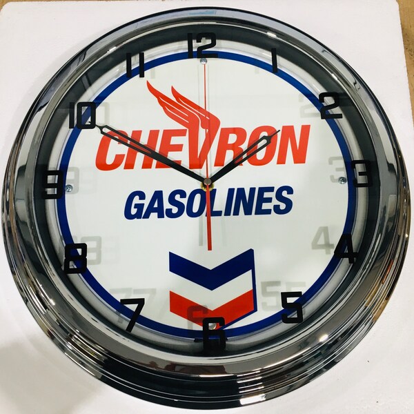 Chevron Wall Clock - Etsy