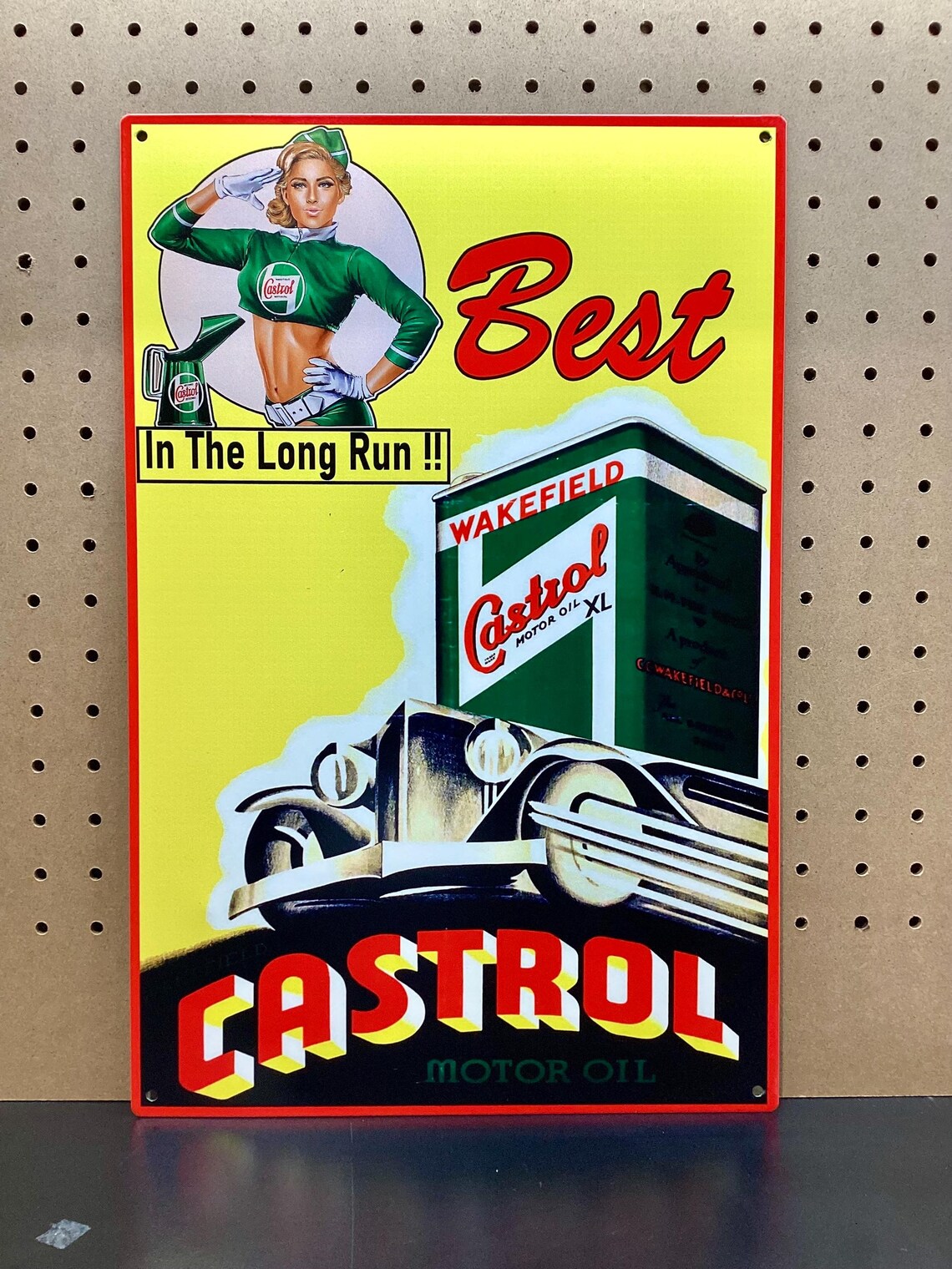 Castrol Oil Metal Sign 16x 12 - Etsy
