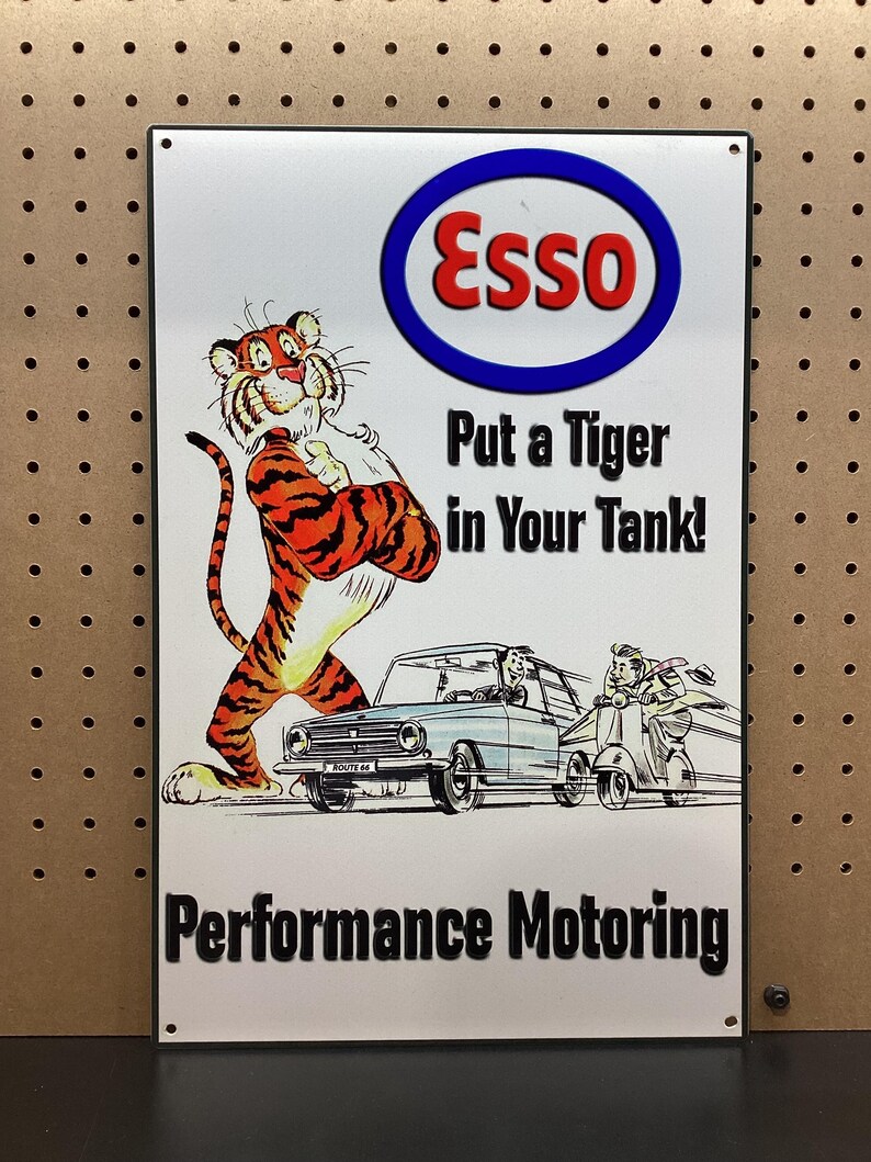 Esso Metal Sign 16x12 Garage Sign - Etsy