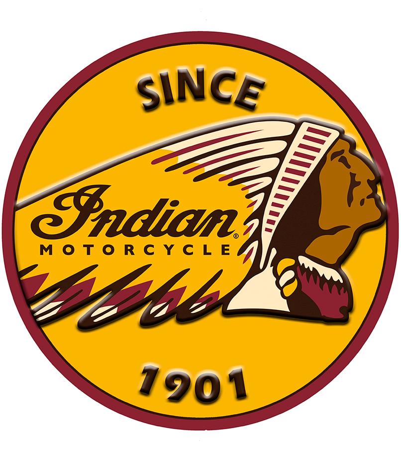 Indian Motorcycle Metal Sign 12" Round - Etsy