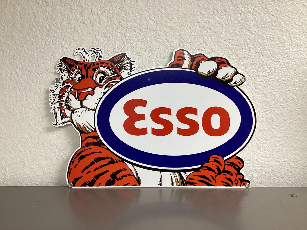 Esso Laser Cut Out Metal Sign 18 X 12 - Etsy