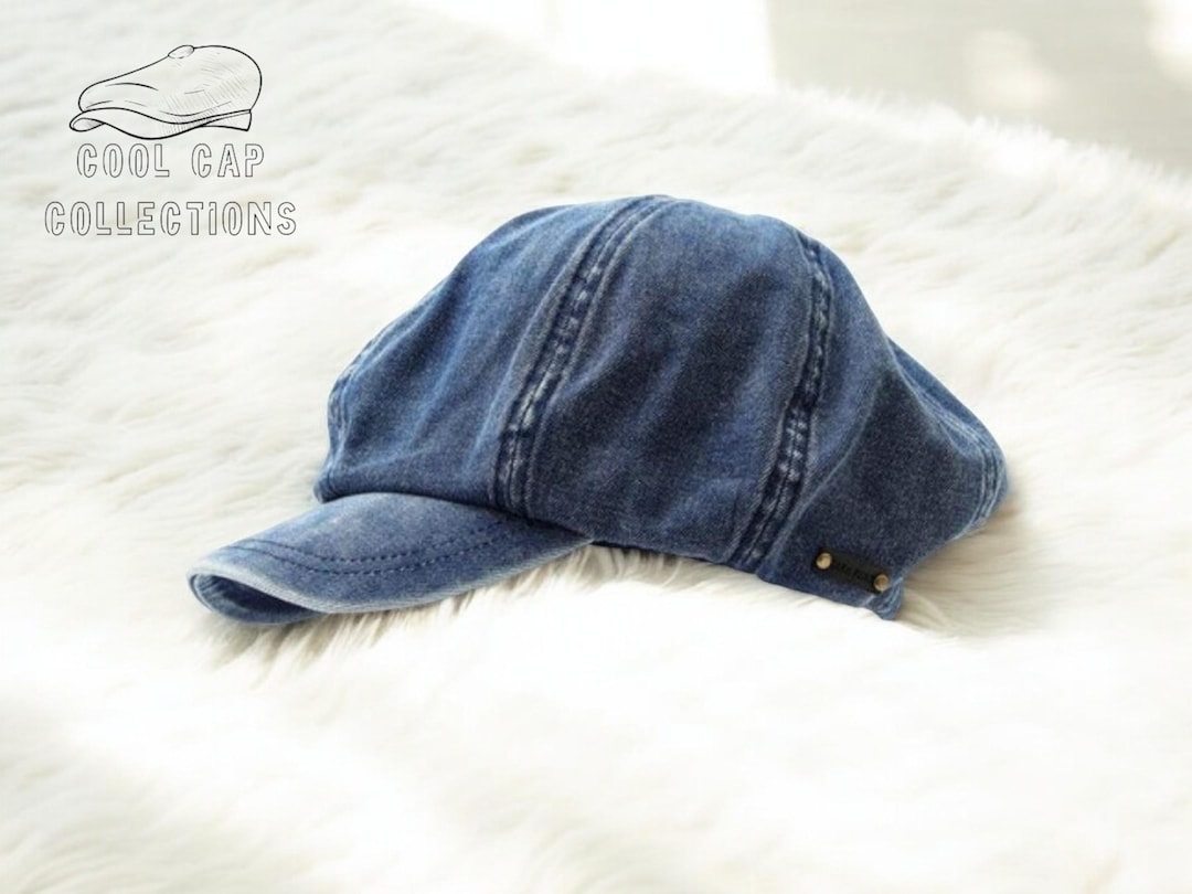 Denim Style Beret Cute Outdoor Cap Stylish Head Wear Women's Fashion - Etsy