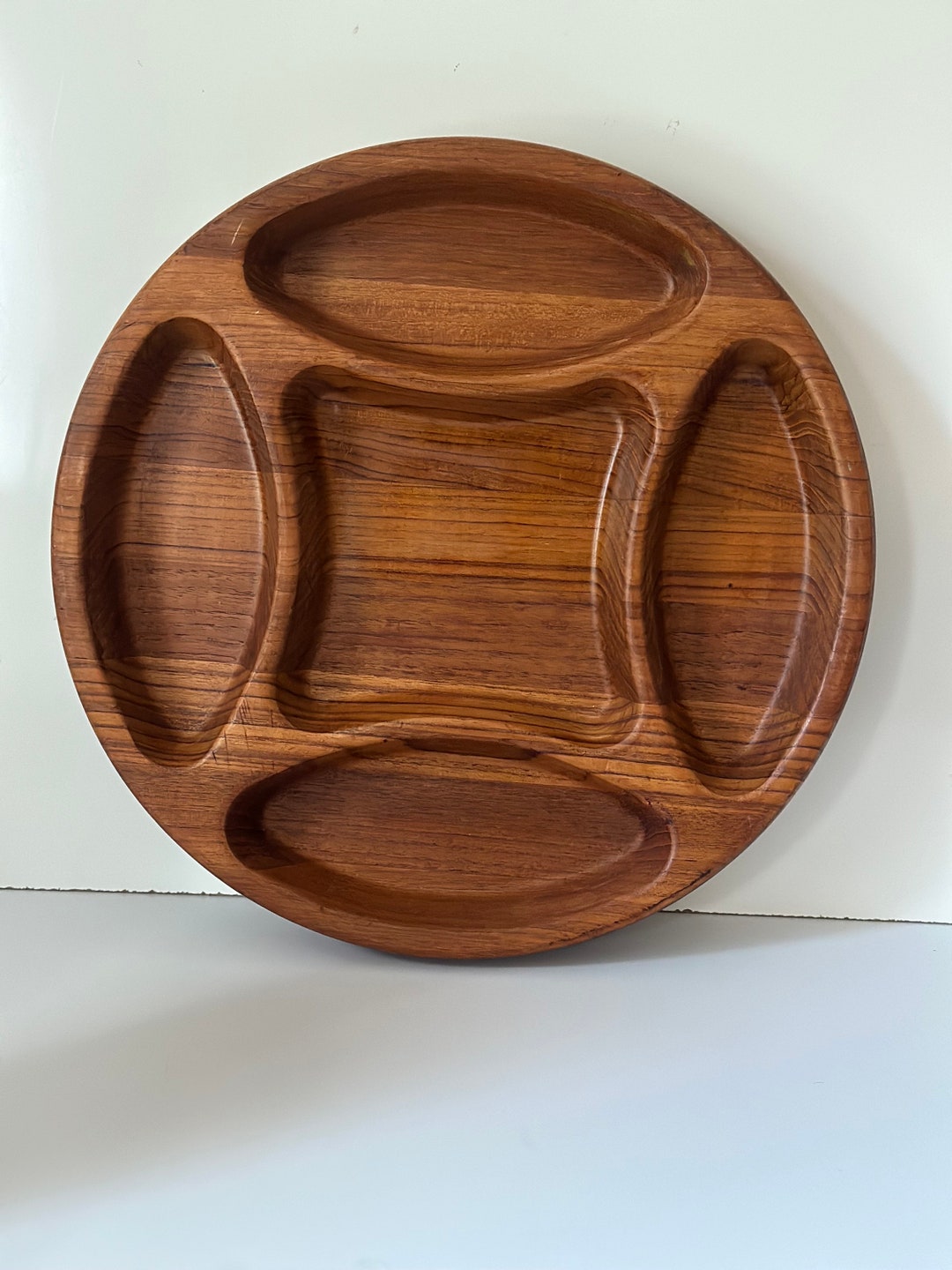 Dansk Sectioned Snack Tray Vintage Teak - Etsy
